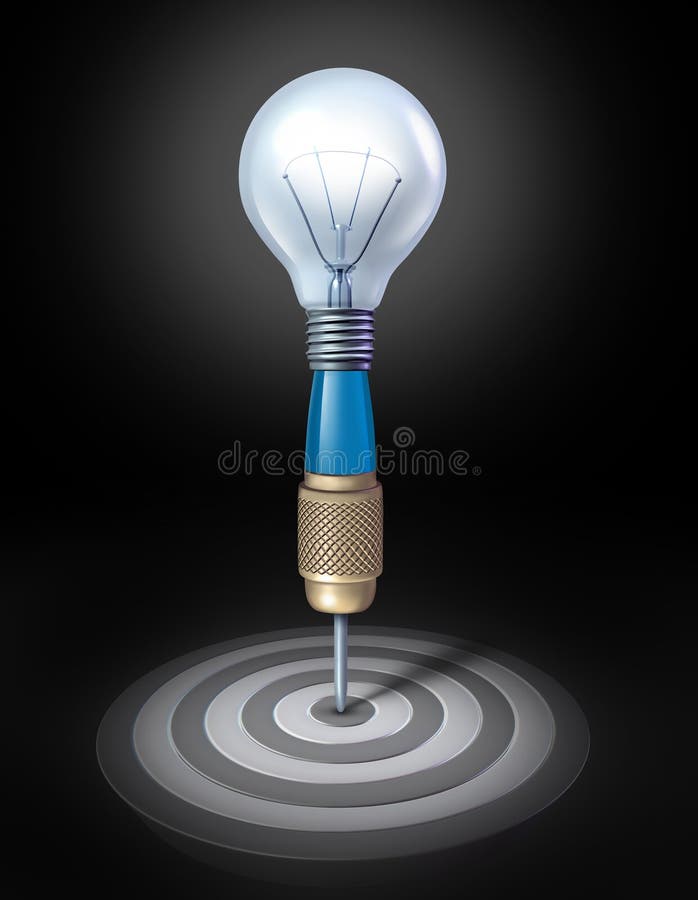 Target Thinking stock illustration. Illustration of ideas - 28776914