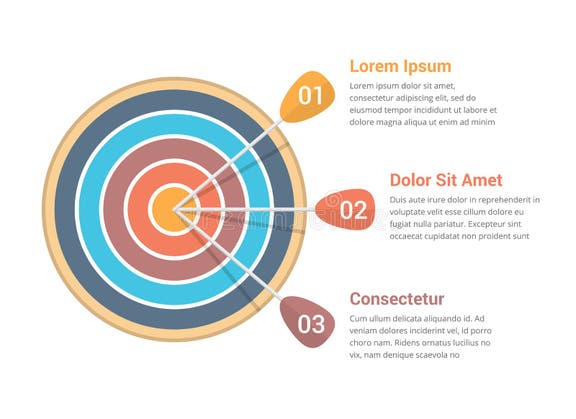 Target with Three Arrows stock vector. Illustration of circle - 104152863