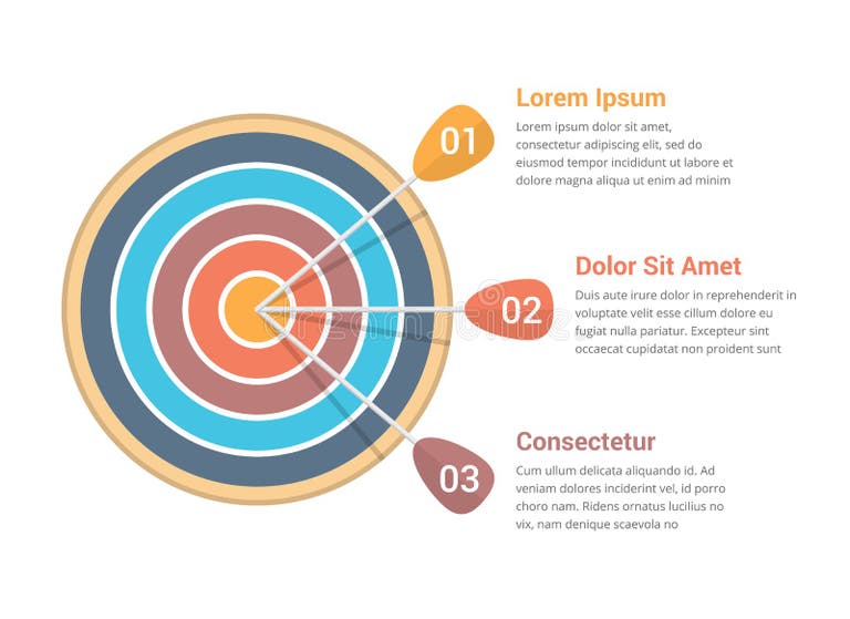 Target with Three Arrows stock vector. Illustration of circle - 104152863