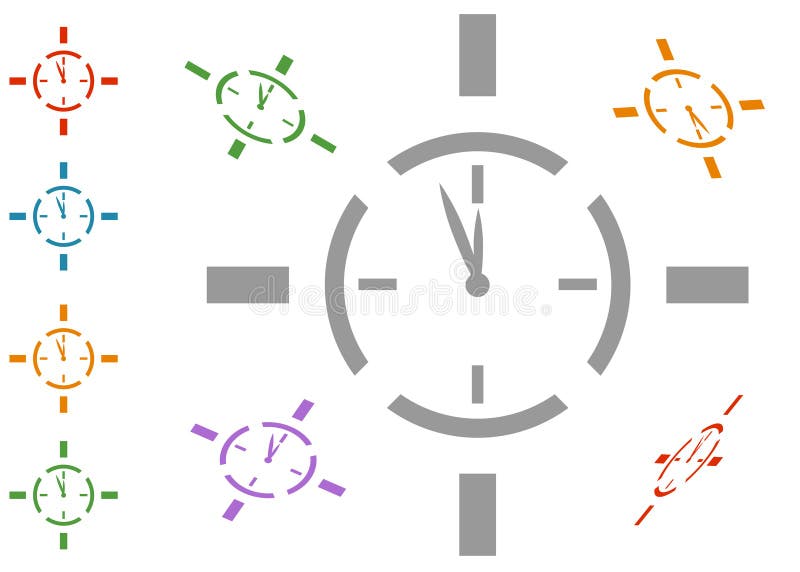 Target Time stock vector. Illustration of vector, clock - 15034247