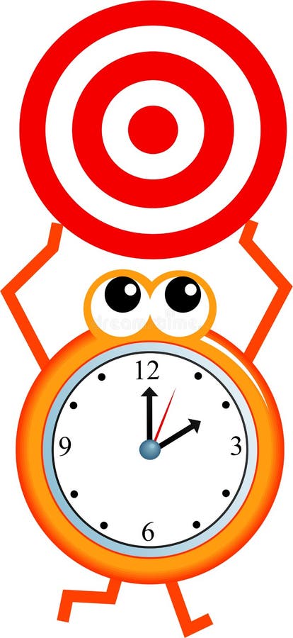Target time stock vector. Illustration of deadline, minutes - 7497337