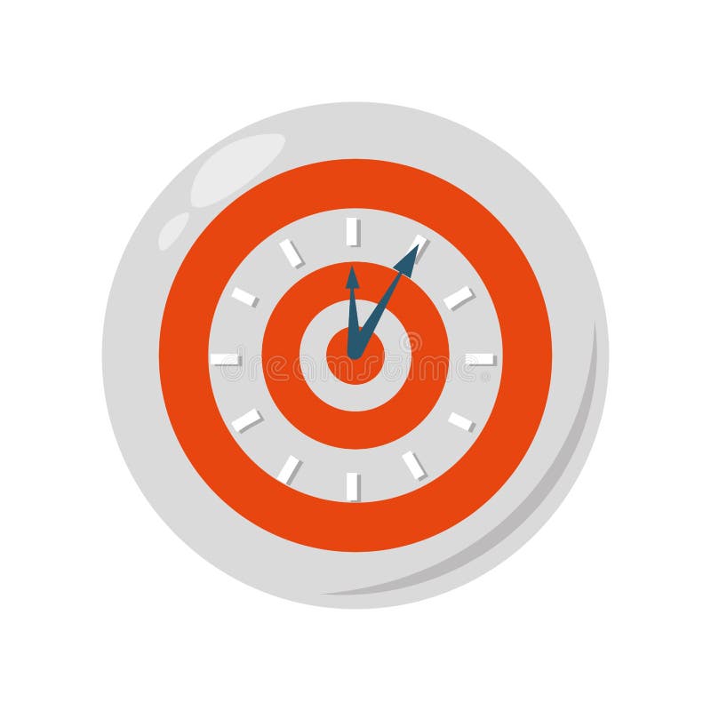 Target Time Clock Isolated Icon Stock Illustrations – 2,184 Target Time ...