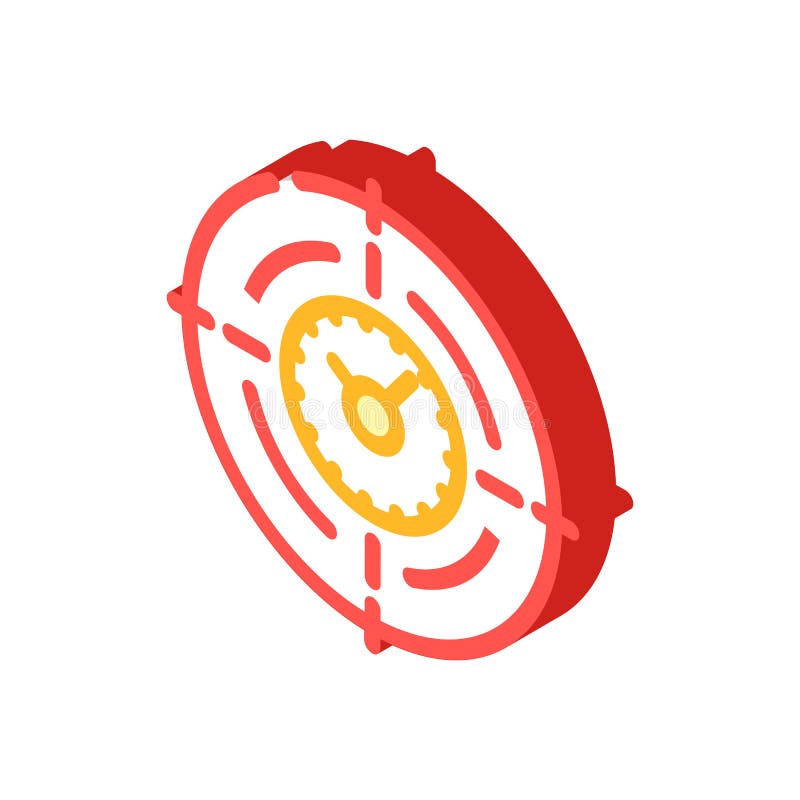 Target of Time Management Isometric Icon Vector Illustration Stock ...