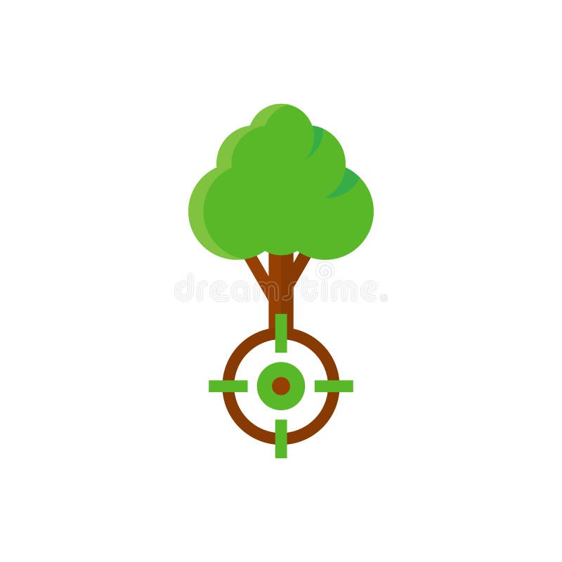 Target Tree Logo Icon Design Stock Vector - Illustration of business ...