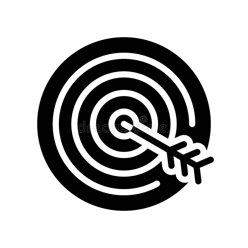 Target Vector, Digital Marketing Solid Style Icon Stock Vector ...