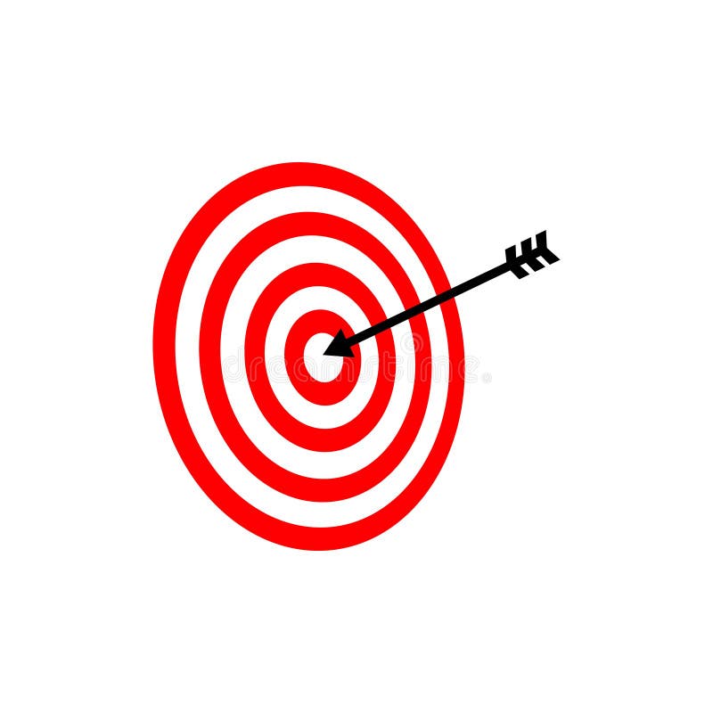 Target Vector Graphic Design Illustration Stock Vector - Illustration ...