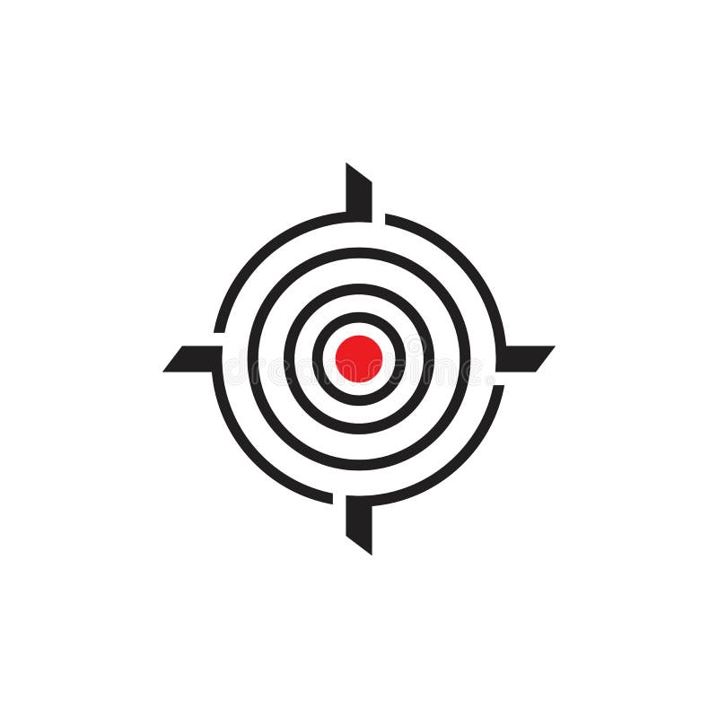 Target Vector Icon Illustration Stock Vector - Illustration of target ...