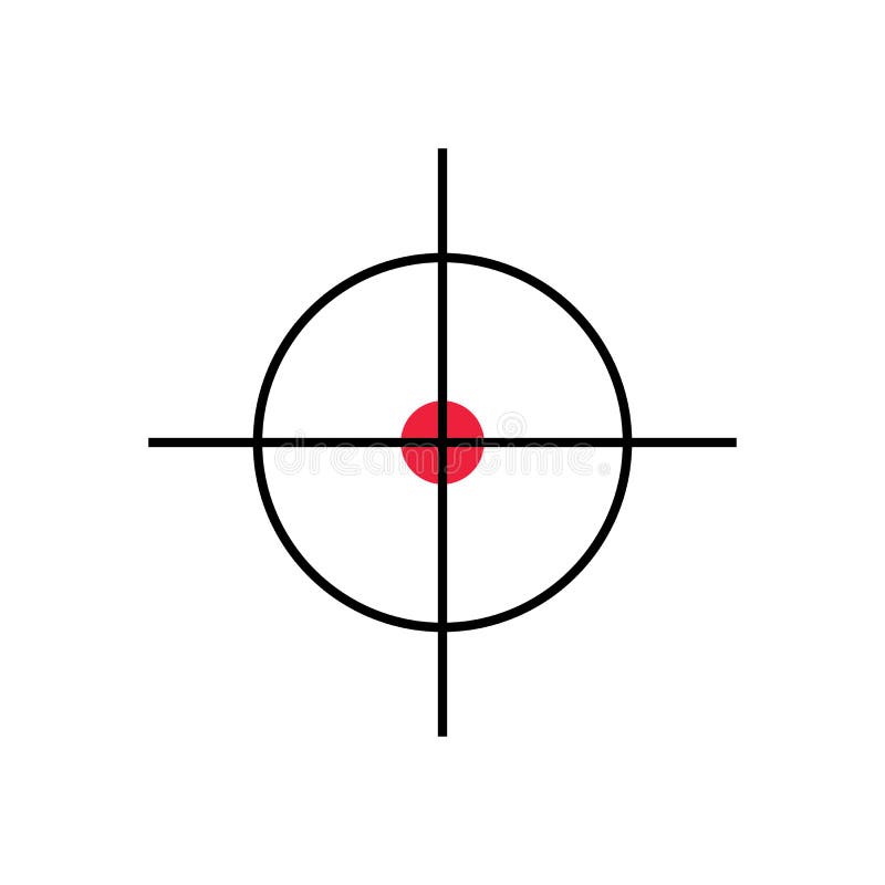 Target Vector Icon Illustration Stock Vector - Illustration of ...