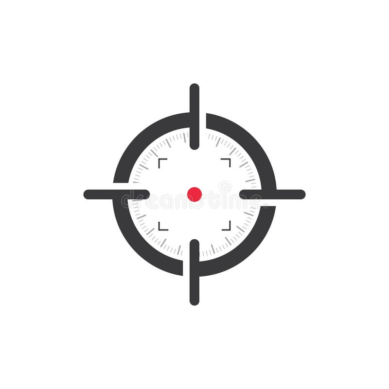 Target Vector Icon Illustration Stock Vector - Illustration of icon ...