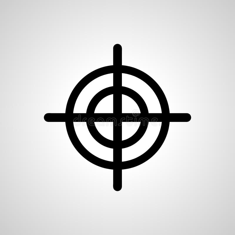 Target Line Icon. Target Linear Outline Icon Stock Illustration ...