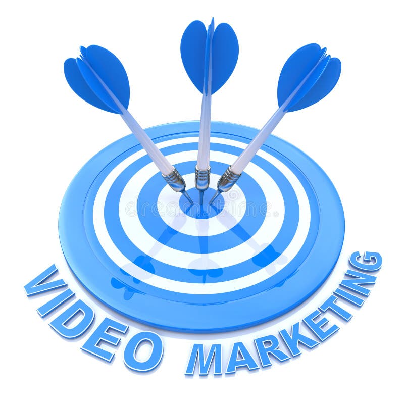 Target Video Marketing stock illustration. Illustration of money - 55712860