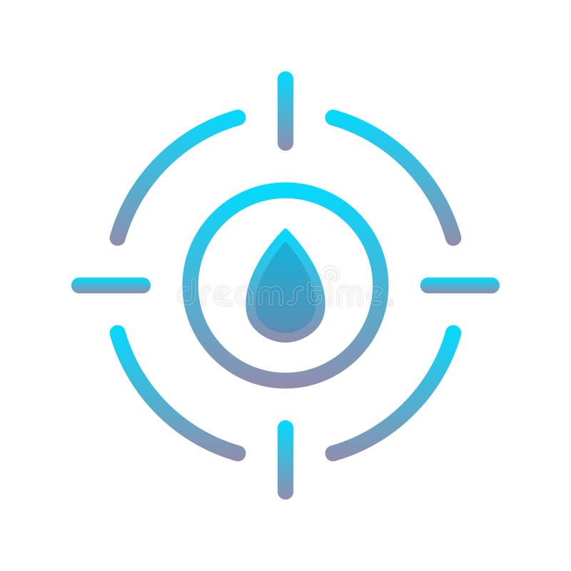 Target Water Logo Gradient Design Template Icon Element Stock Vector ...