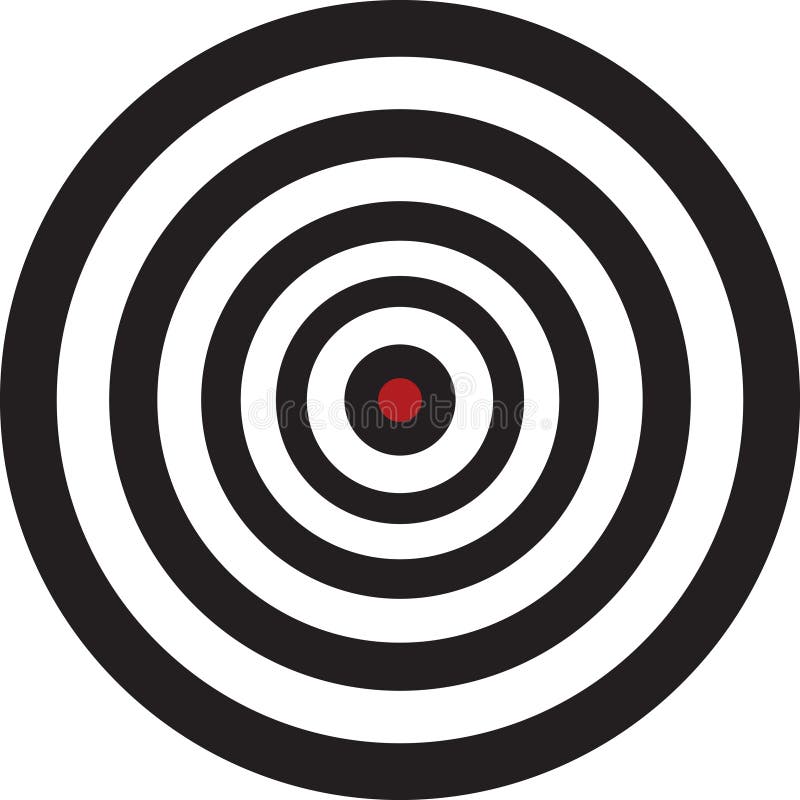 Red and white target paper stock vector. Illustration of bullet - 172989645
