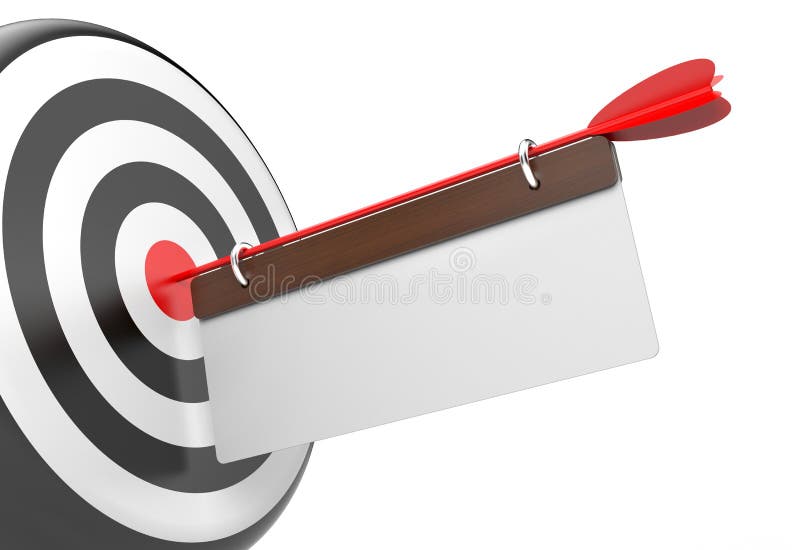 Target with white board stock illustration. Illustration of board ...