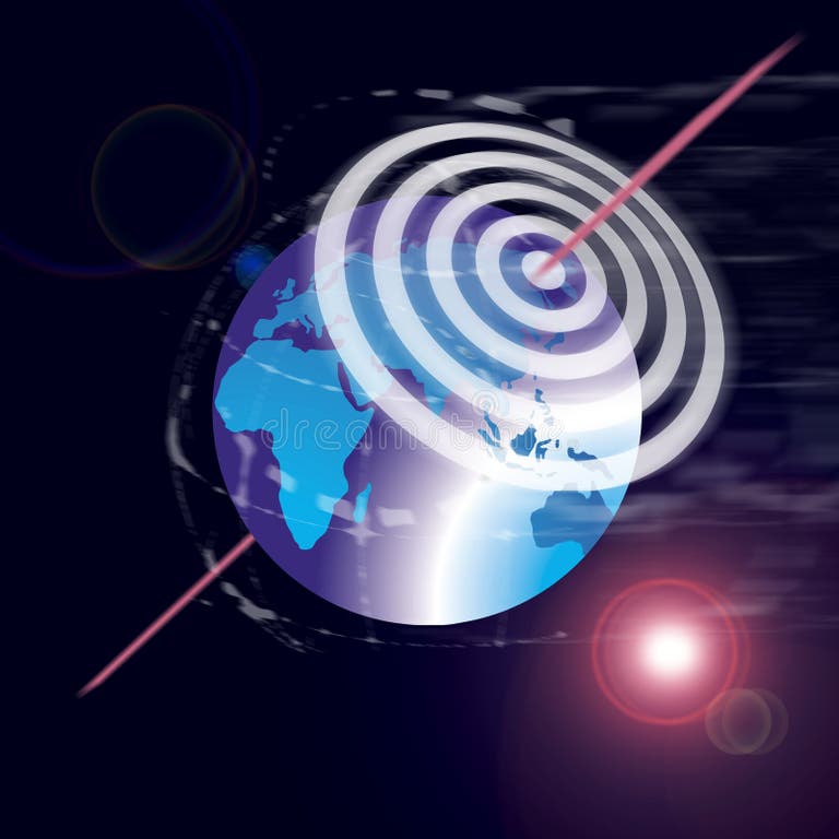 Target the World for Success Stock Illustration - Illustration of ...