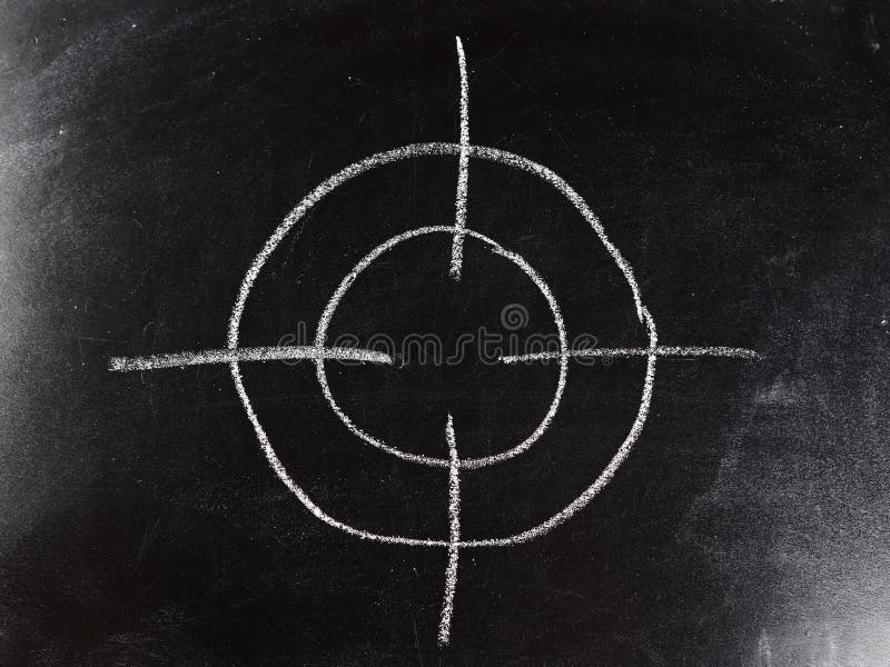 Target Written on Blackboard by Chalk Stock Image - Image of symbol ...