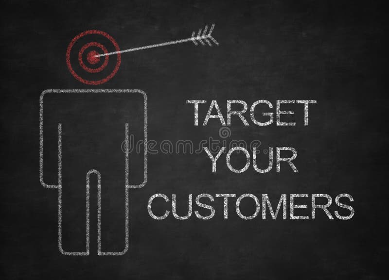 Target Your Customers - Dry Erase Board Stock Illustration ...