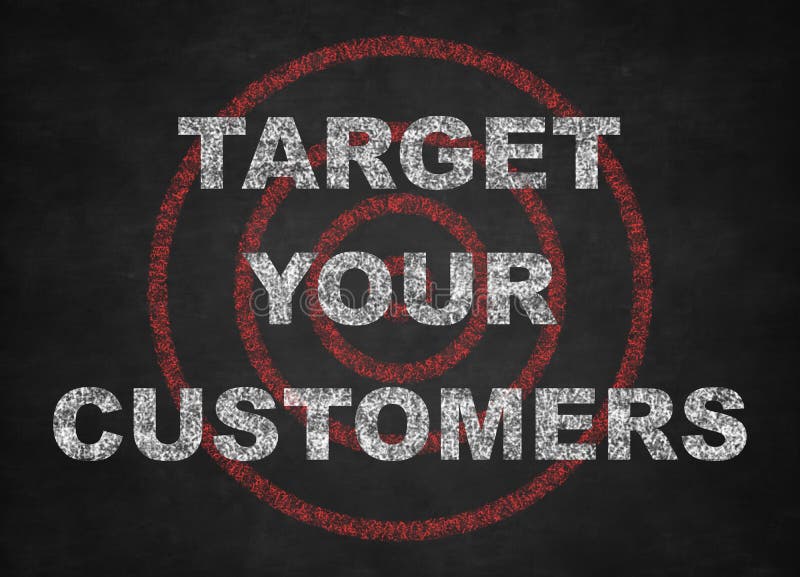 Target Your Customers - Dry Erase Board Stock Illustration ...