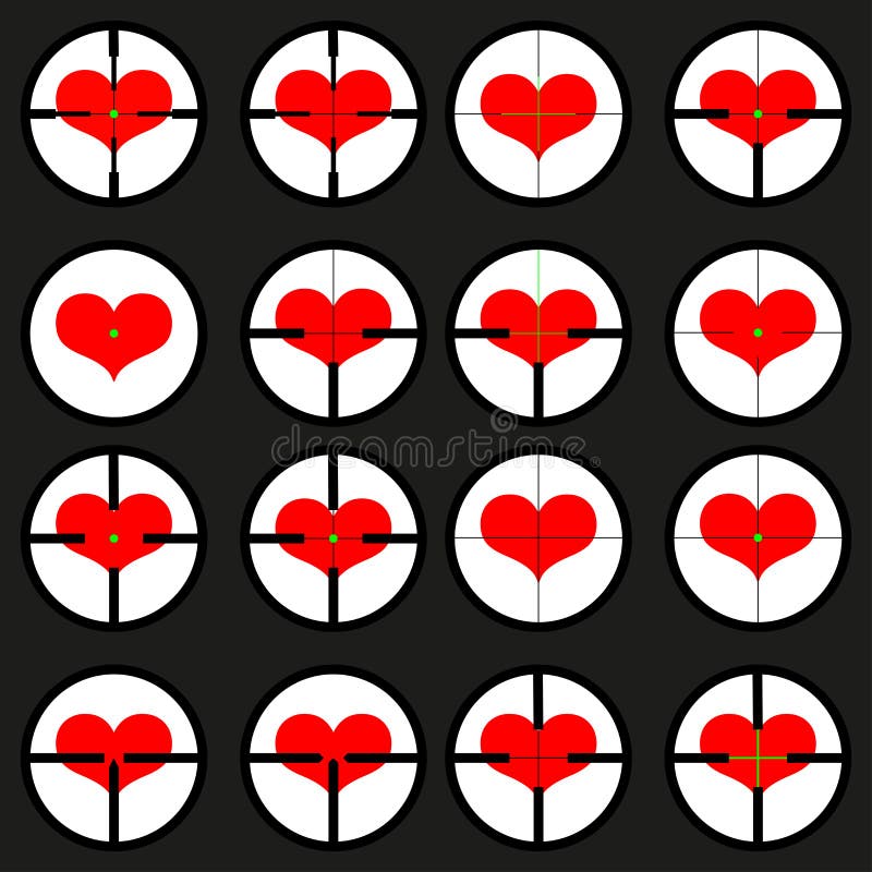 Targeted at Heart, Target Graphics Stock Vector - Illustration of ...