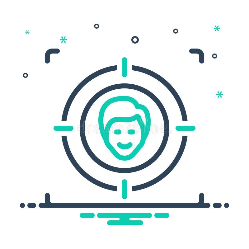 Mix Icon for Targeted, Goal and Strategy Stock Vector - Illustration of ...