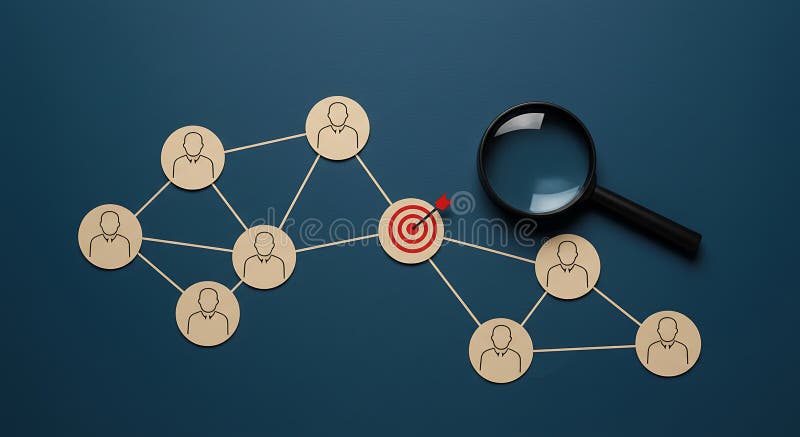 Targeted Network: a Minimalist Visual of Interconnected Individuals and ...