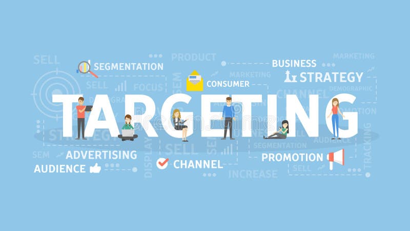 Targeting Concept Illustration. Stock Vector - Illustration of flat ...