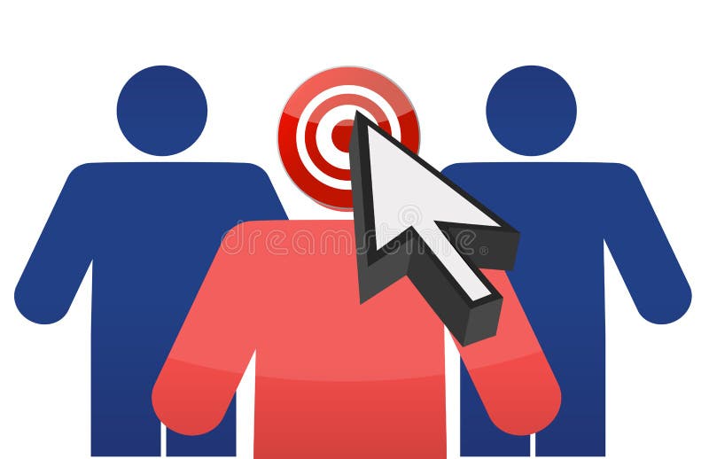 Targeting Customers Illustration Design Stock Illustration ...