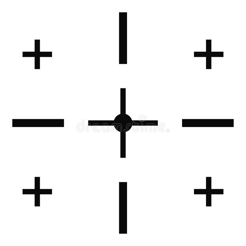 Targeting Icon, Simple Style. Stock Vector - Illustration of isolated ...