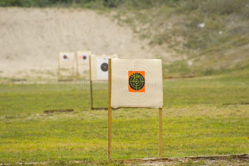 Man Aiming Pistol - Sideview Stock Photo - Image of discharge ...