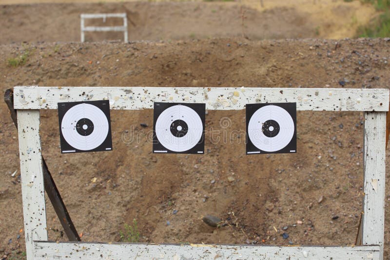 Targets on shooting range stock photo. Image of outdoor - 71280218