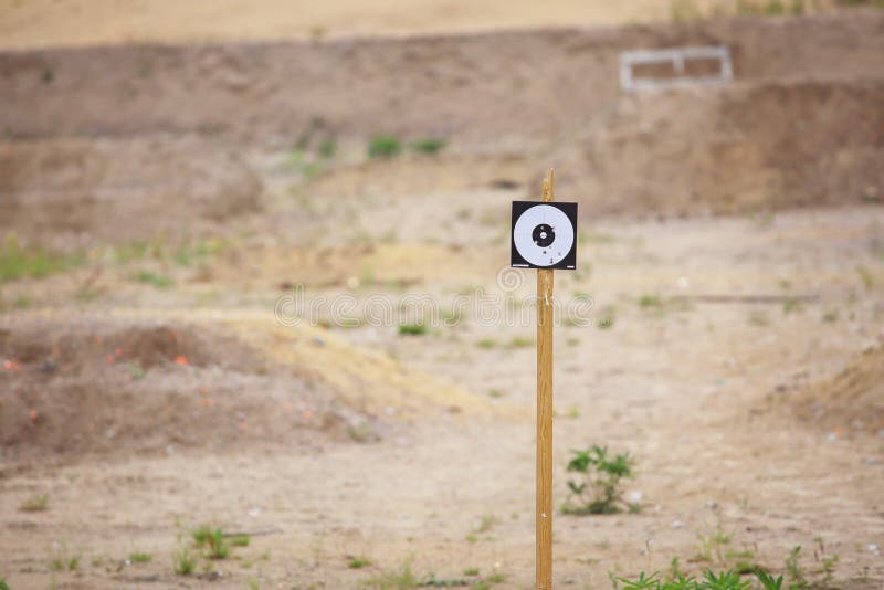 Targets on shooting range stock image. Image of shoot - 91197659