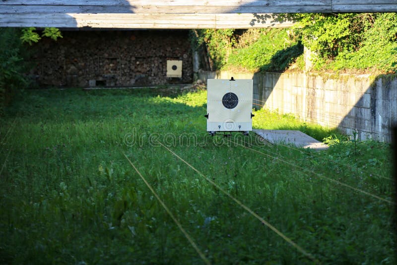 Targets at the Shooting Range Stock Image - Image of hand, danger ...