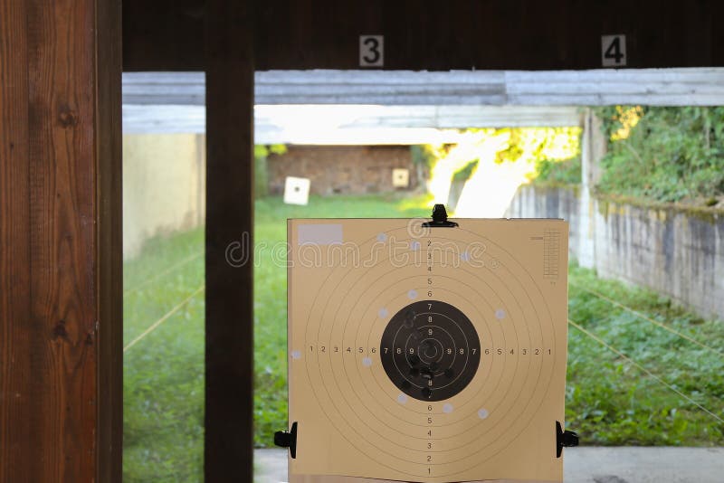 Targets at the Shooting Range Stock Photo - Image of military, paper ...