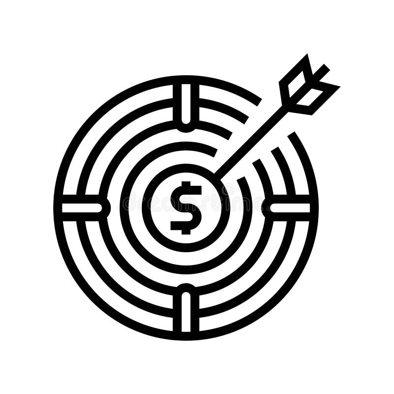 Targets Technical Sales Engineer Line Icon Vector Illustration Stock ...