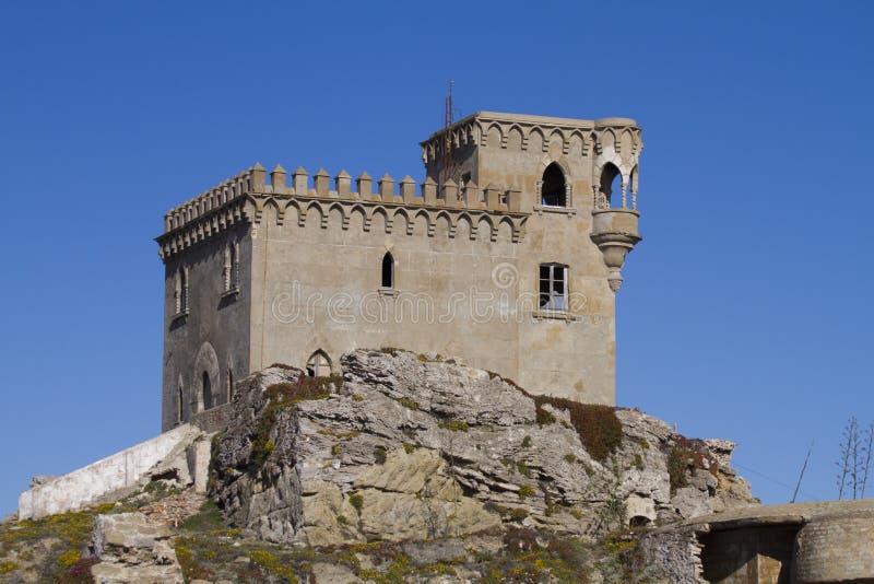 Castle of tarifa stock image. Image of blue, ruin, andalusia - 10715727