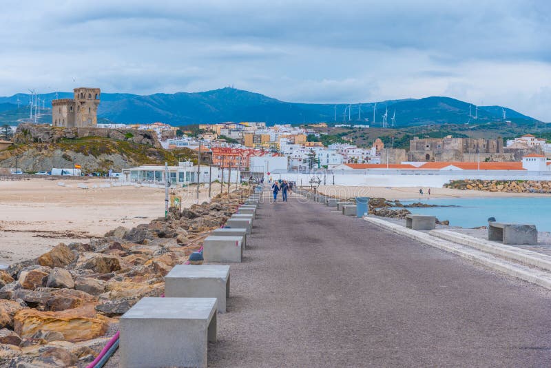 Tarifa, Spain, May 23, 2021: Seaside View of Spanish Town Tarifa ...