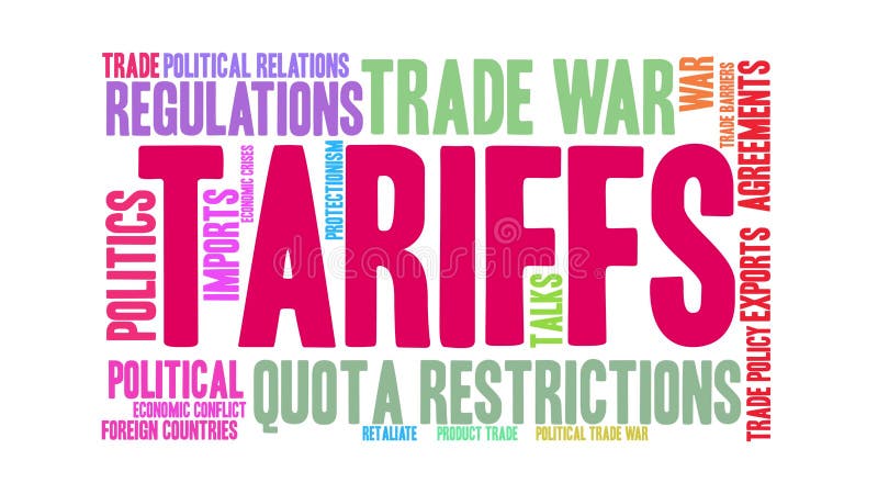Tariffs Animated Word Cloud Stock Footage - Video of product, quota ...