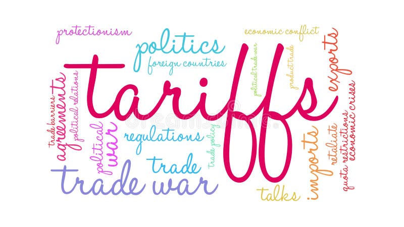 Tariffs Animated Word Cloud Stock Footage - Video of product, quota ...