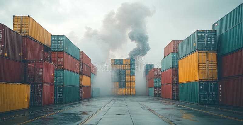 Tariffs Create a Barrier, Halting the Flow of Goods and Trade Stock ...