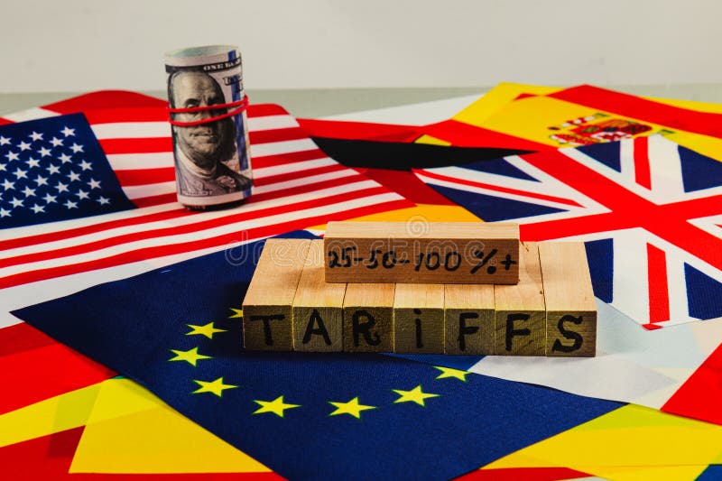 Tariffs and Manipulation in International Trade Dynamics Stock Photo ...