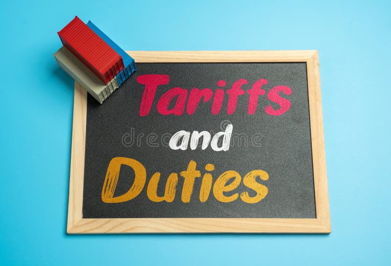 Tariffs and Duties in International Trade. International Commerce Stock ...