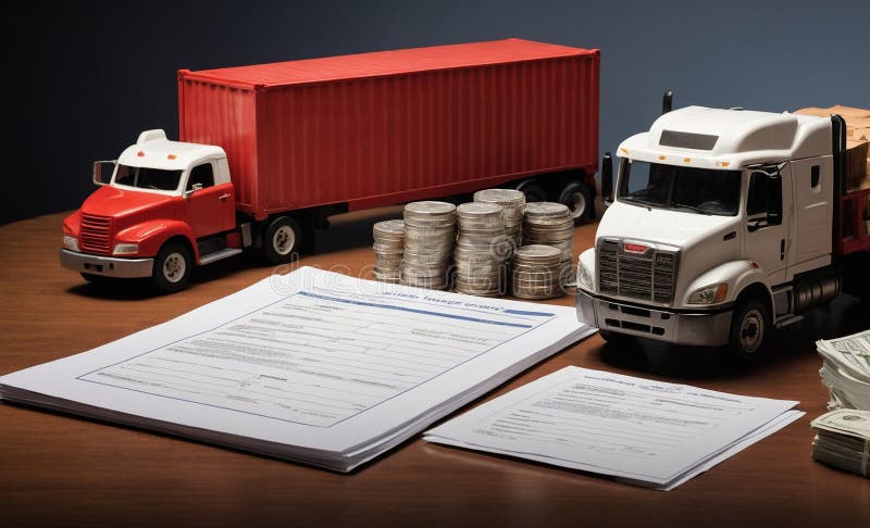 Tariffs and Global Trade â€ Concept with Cargo Container, Globe ...