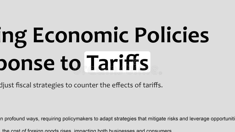 2024: Tariffs, Headlines Fast Sequence Stock Video - Video of barriers ...