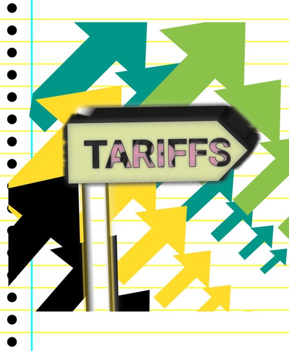 Tariffs Increasing Concept with Uprising Arrows in the Backdrops of a ...