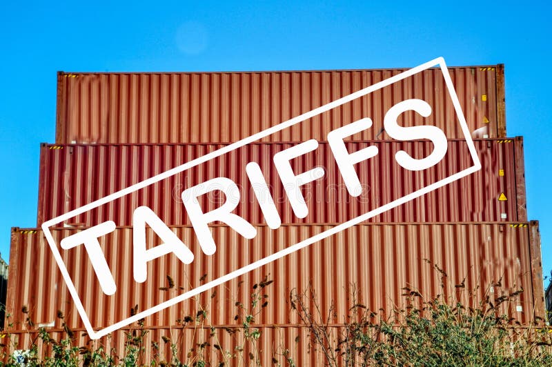 Tariffs stock image. Image of poster, tablet, gadget - 366276041