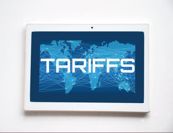Tariffs stock photo. Image of font, economic, duty, computer - 366124634