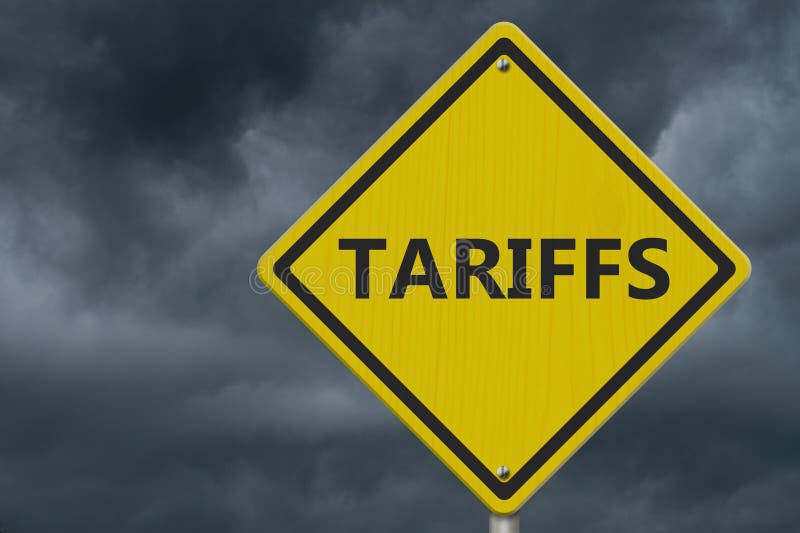 Tariffs Yellow Warning Sign Stock Photos - Free & Royalty-Free Stock ...