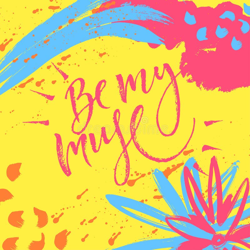 Tarjeta De Letras De La Mano Ilustración del Vector - Ilustración de ...