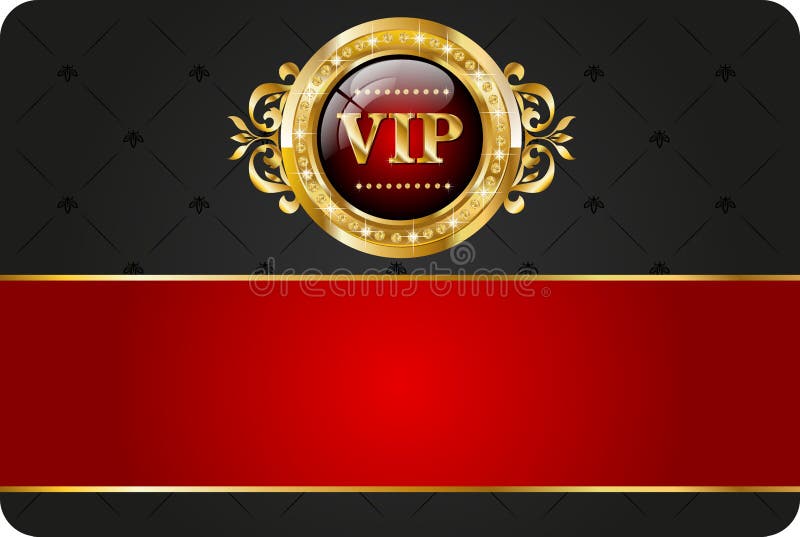 Tarjeta del Vip stock de ilustración. Ilustración de agradable - 93798150