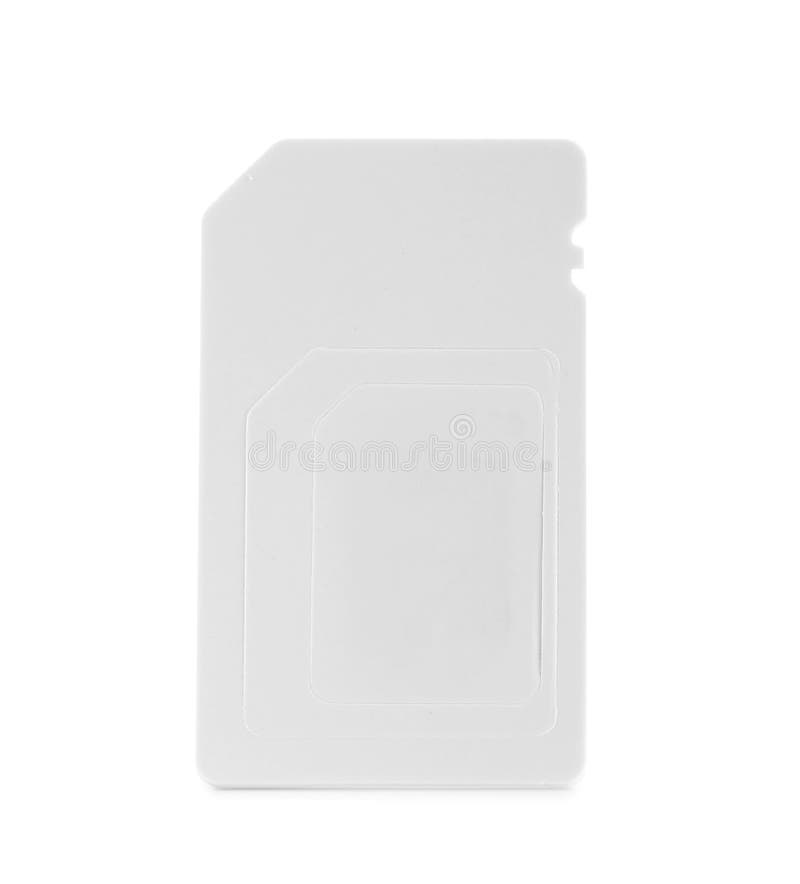 Tarjeta Mini Sim Moderna En Blanco Imagen de archivo - Imagen de ...